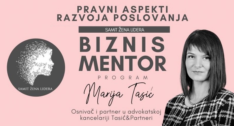 Marija Tasic Held a Mentoring Session “Legal Aspects of Business ...